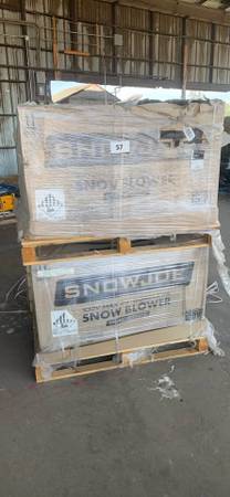 Snow Joe 24” 100v cordless snow blower – $800 – Western Mfg. Corp.